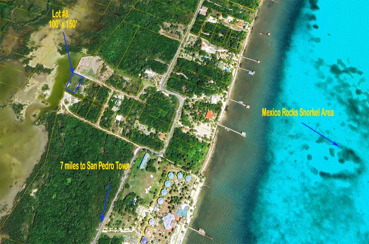 Belize Lot for Sale: North Canal/Lagoon Property on Ambergris Caye ...